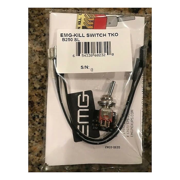 EMG MINI TOGGLE Kill SWITCH TKO OFF ( ON ) SOLDERLESS w/ | Reverb