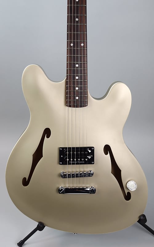 Fender Tom DeLonge Starcaster Satin Shoreline Gold | Reverb