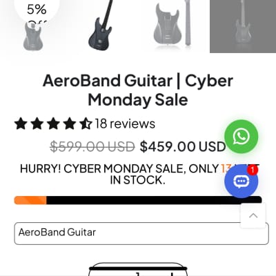 Aeroband AeroGuitar 2023 - Gray | Reverb