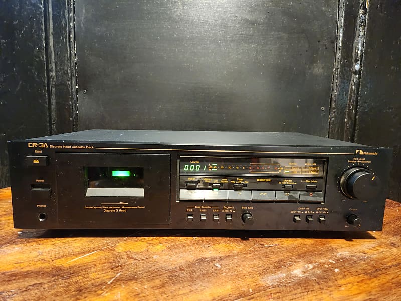 Nakamichi CR-3A Cassette Tape Deck - Black | Reverb