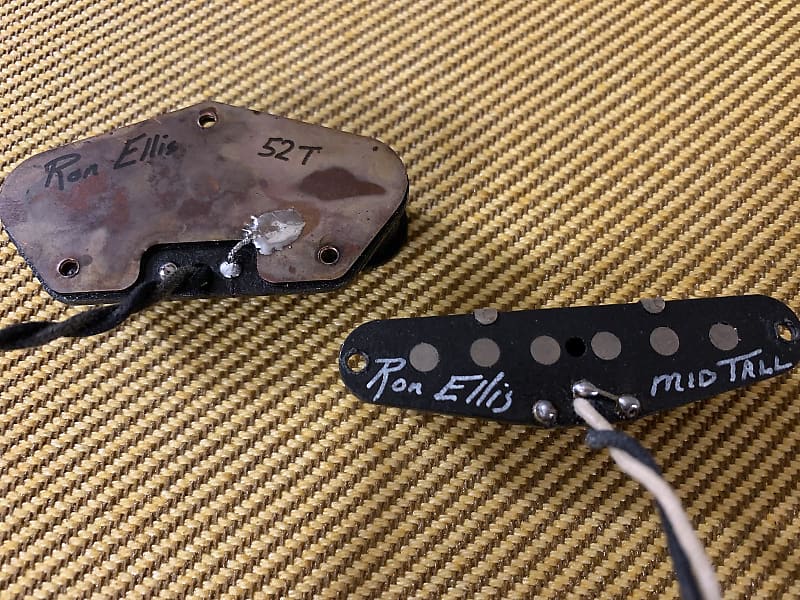 Ron Ellis 52 Tele Bridge & Mid Tall Tele Neck Pickup Set | Reverb