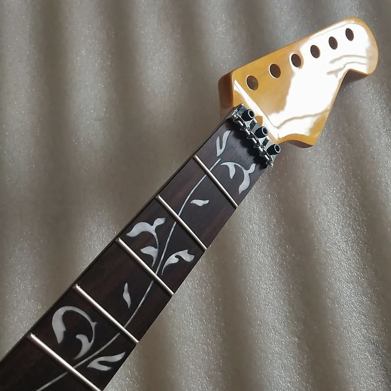 Yellow Gloss Finish Guitar Maple Strat Stratocaster Style | Reverb UK