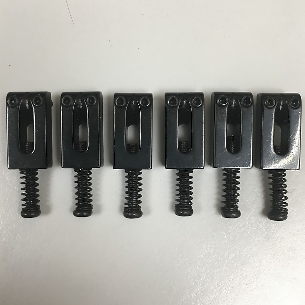 Ibanez Bridge Saddle Set (6) Black | Reverb