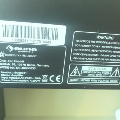 Auna Cd-708 Amp european plug | Reverb