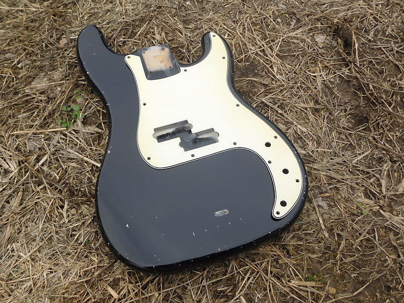 BloomDoom Nitro Lacquer Aged Relic Black P-Style Bass Vintage | Reverb