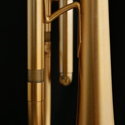 Pre-Owned Monette Raja P3-STC Trumpet in Brushed Gold Plate! | Reverb