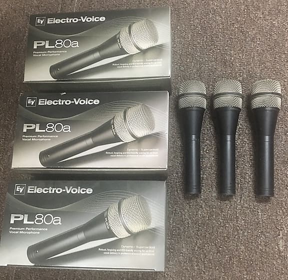 3 - Electro-Voice PL80a Supercardioid Dynamic Vocal | Reverb