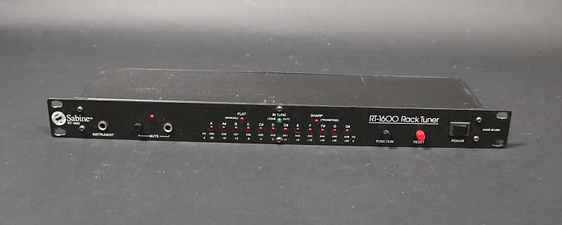 Sabine RT1600 Rack Chromatic Tuner - Black | Reverb UK
