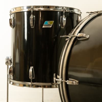 1970s Ludwig Black Cortex 14x26 9x13 and 16x16 Drum Set | Reverb