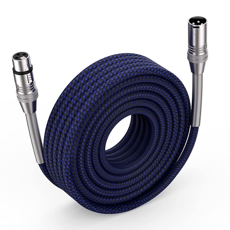 Xlr Cable 150Ft, Multi-Color Heavy Duty Nylon Braided Xlr | Reverb