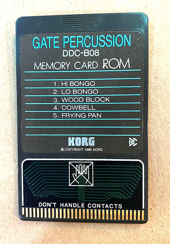 Korg Gate Percussion Card for DDD-1 DDC-B08 | Reverb