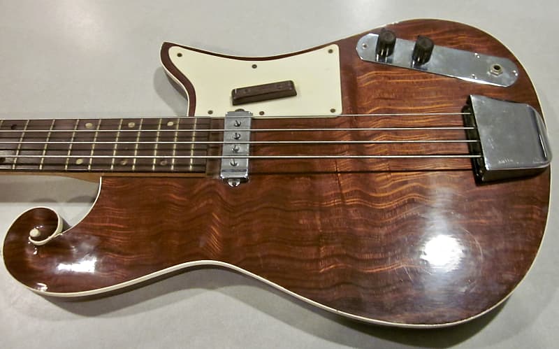 Rare vintage Premier Multivox Scroll Bass 1960's AS -IS made | Reverb