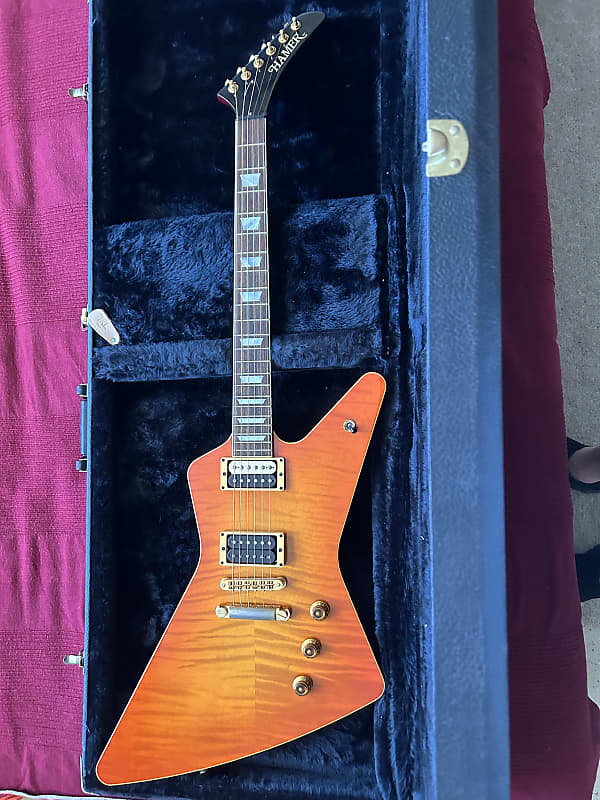Hamer USA Standard Explorer 1995 - cherry sunburst | Reverb