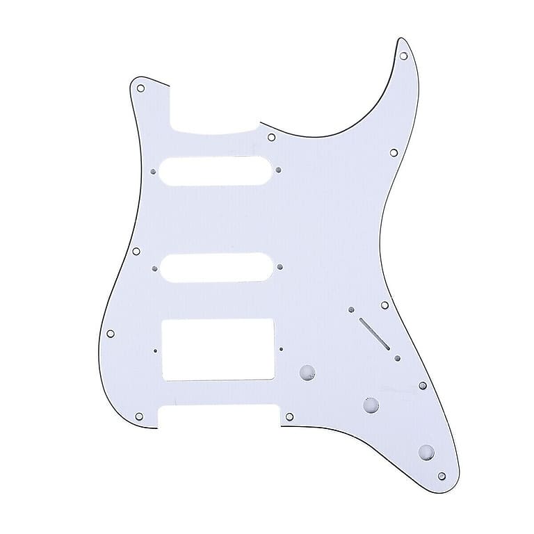 * NEW White HSS Stratocaster PICKGUARD for Fender Strat | Reverb