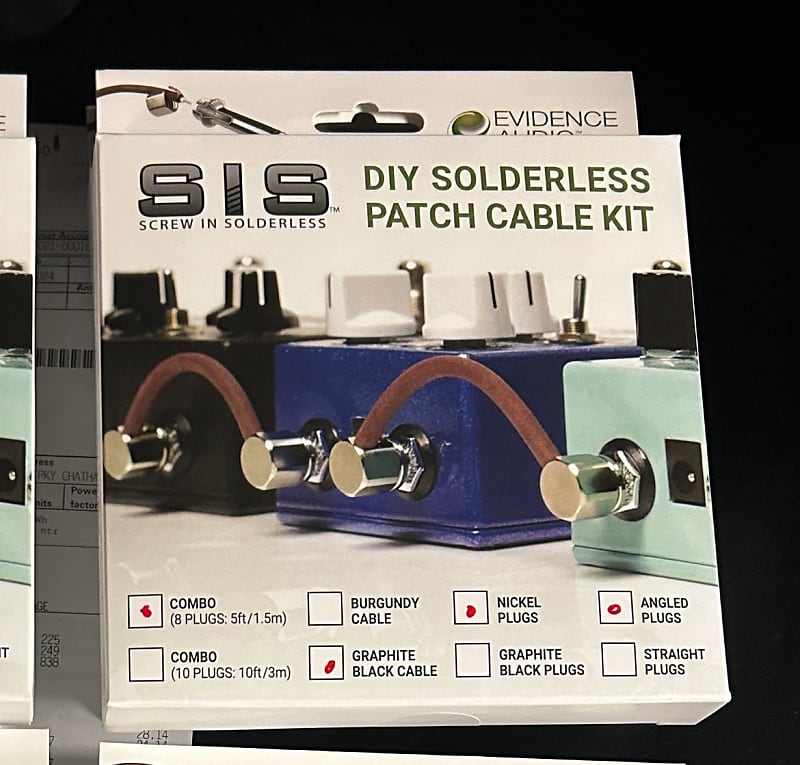 Evidence Audio SIS DIY Solderless Patch Cable Kit 8 Angled | Reverb