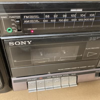 Vintage 1980s Sony CFS-1000 Radio Boombox Cassette-Recorder | Reverb