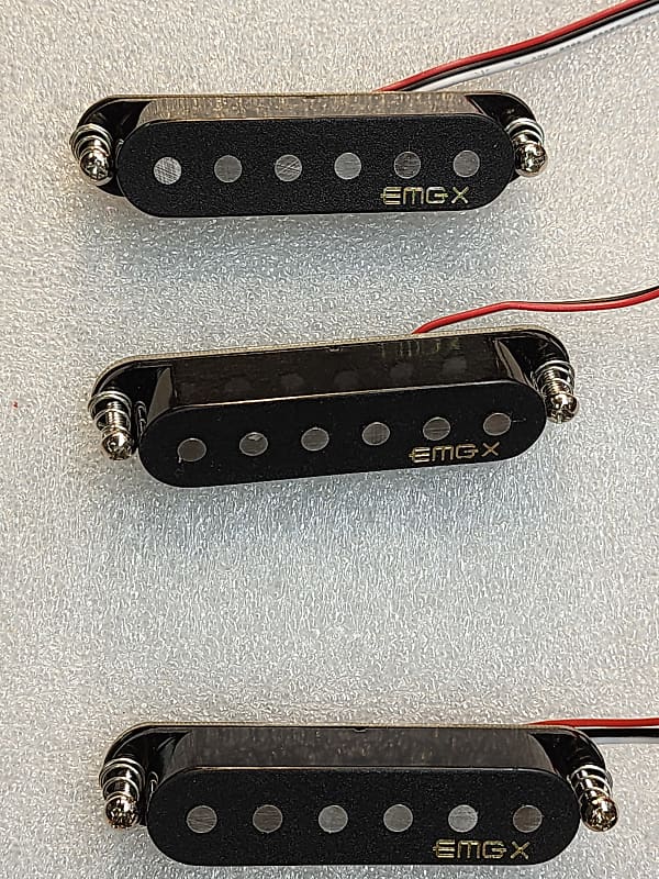 Active Single-Coil Strat Pickup Set with wires and pots and | Reverb