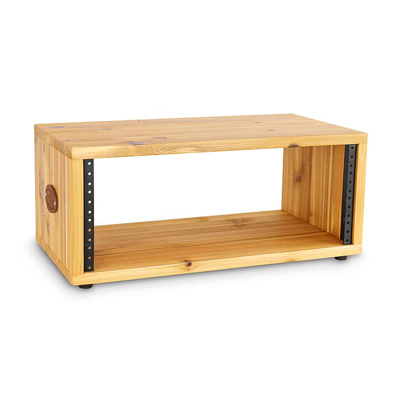 Sanctus Sound 4U Desktop Studio Rack in Cedar | Reverb