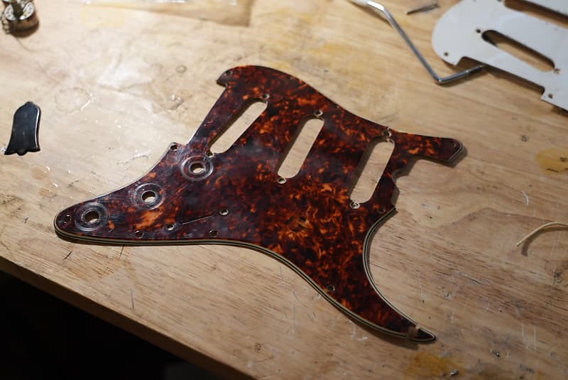 1963 Fender Stratocaster Pickguard Tortoise Shell John Mayer | Reverb