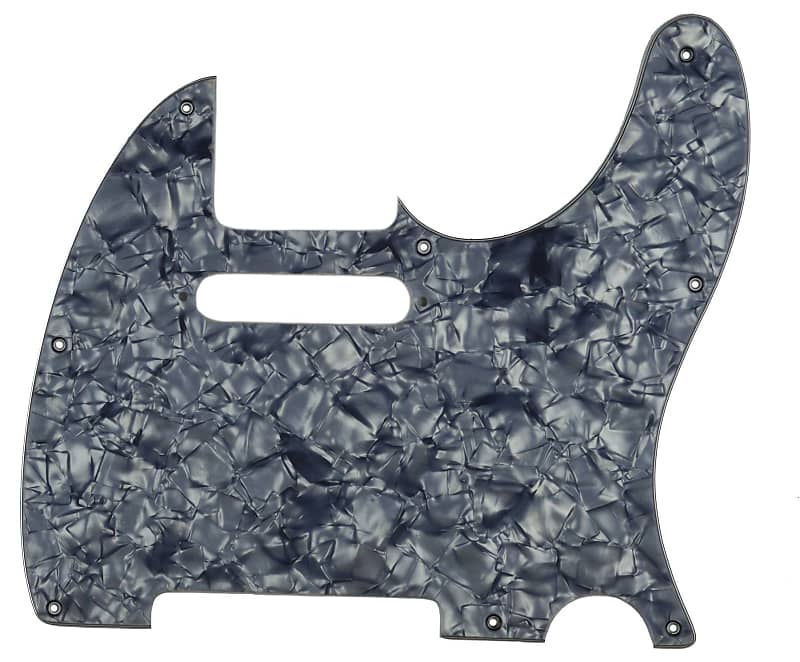 8-Hole Telecaster Compatible Scratchplate - Black Pearl | Reverb