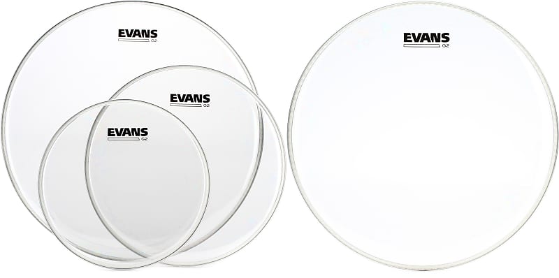 Evans G2 Clear 3-piece Tom Pack - 10/12/16 inch Bundle with | Reverb