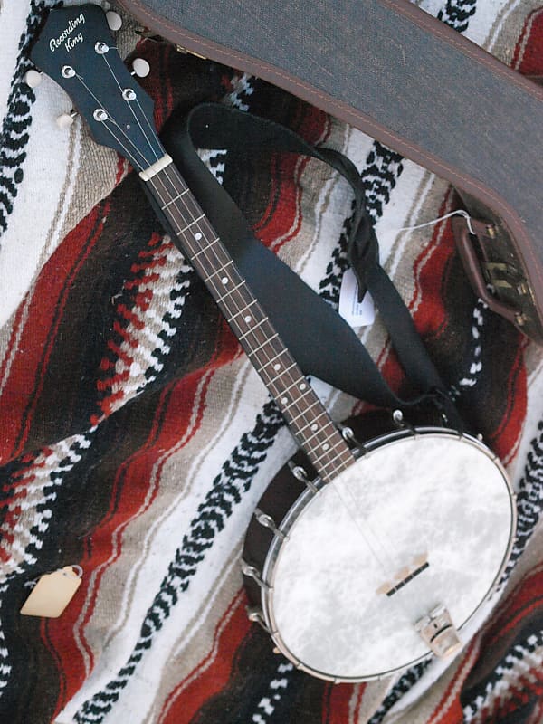 Recording King Dirty 30 tenor banjo open back 2010s brown | Reverb