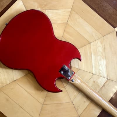 Vintage circa 1960s/70s Kay SG Bass Guitar EB-0 K2B w/ K Kase | Reverb