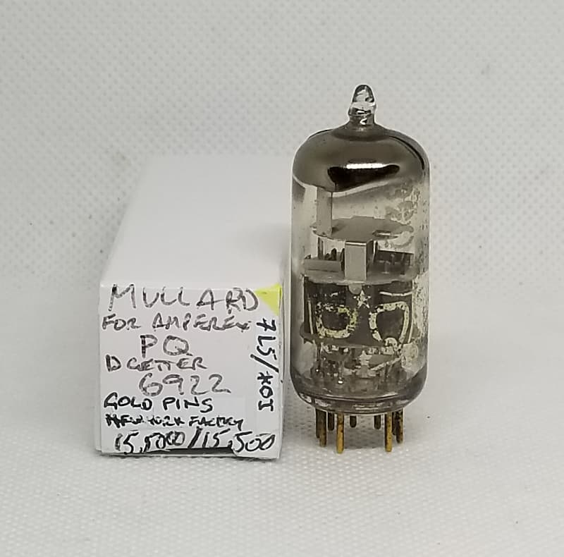 Amperex 6922 Perfectly Balanced Single NOS 6DJ8 ECC88 E188CC | Reverb