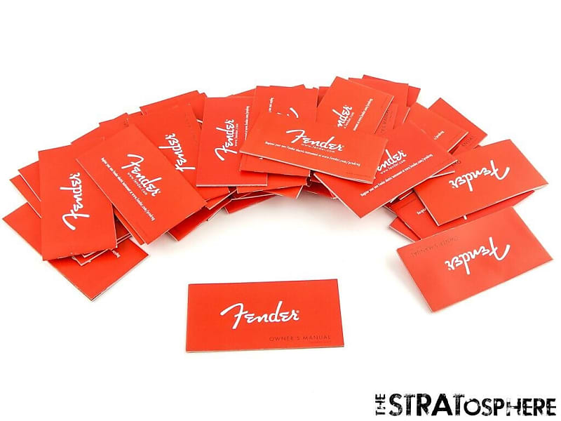 Lot of 50 Fender Logo Red STICKERS Electric Guitar | Reverb UK