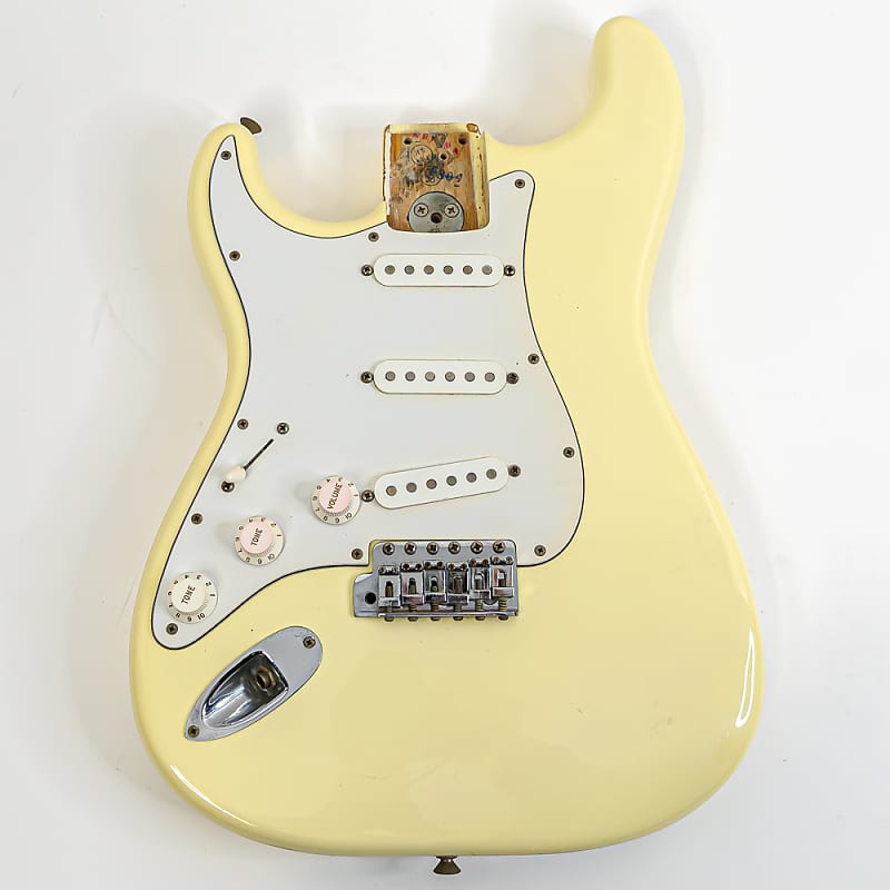 1980 Fender Stratocaster Body Olympic White Left-Handed w/ | Reverb UK