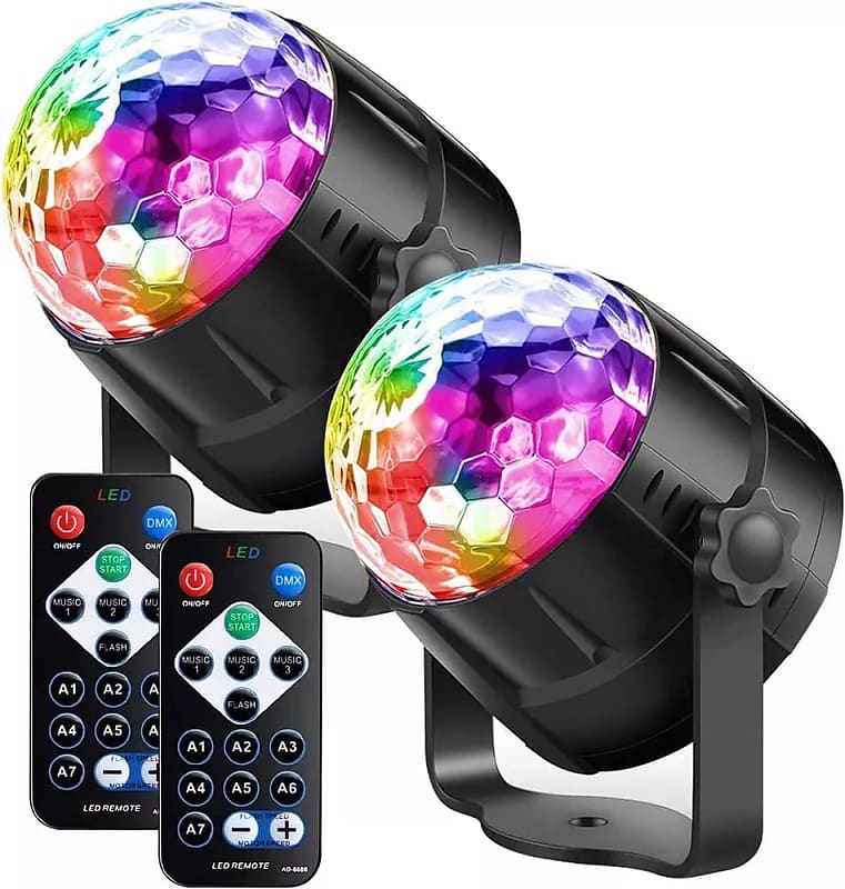 2X Party Disco Lights Ball Sound Activated Strobe Led Dj Bulb | Reverb