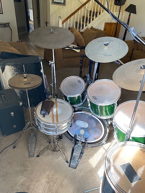 04' Pearl Export Drums-Complete with Cymbals & Stands, Snare | Reverb