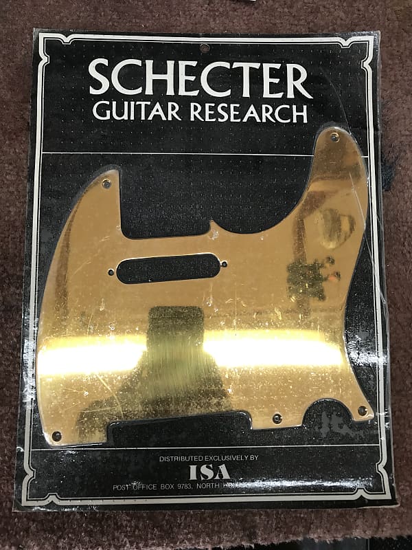 Schecter Tele Style Pickguard 80’s Gold | Reverb