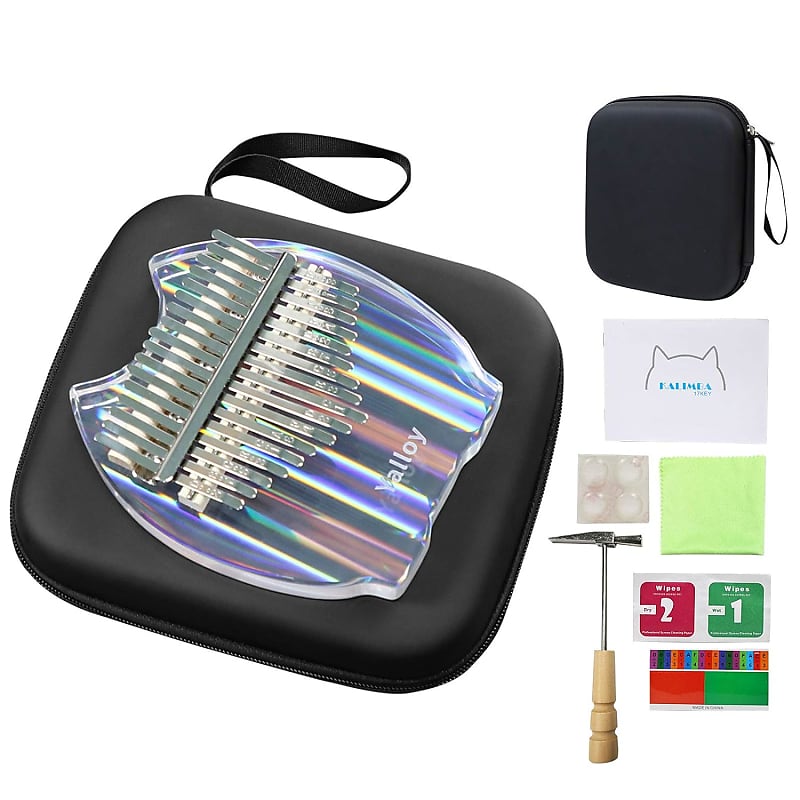 Thumb Piano 17 Keys, Upgraded Rainbow Crystal Clear Kalimba, | Reverb
