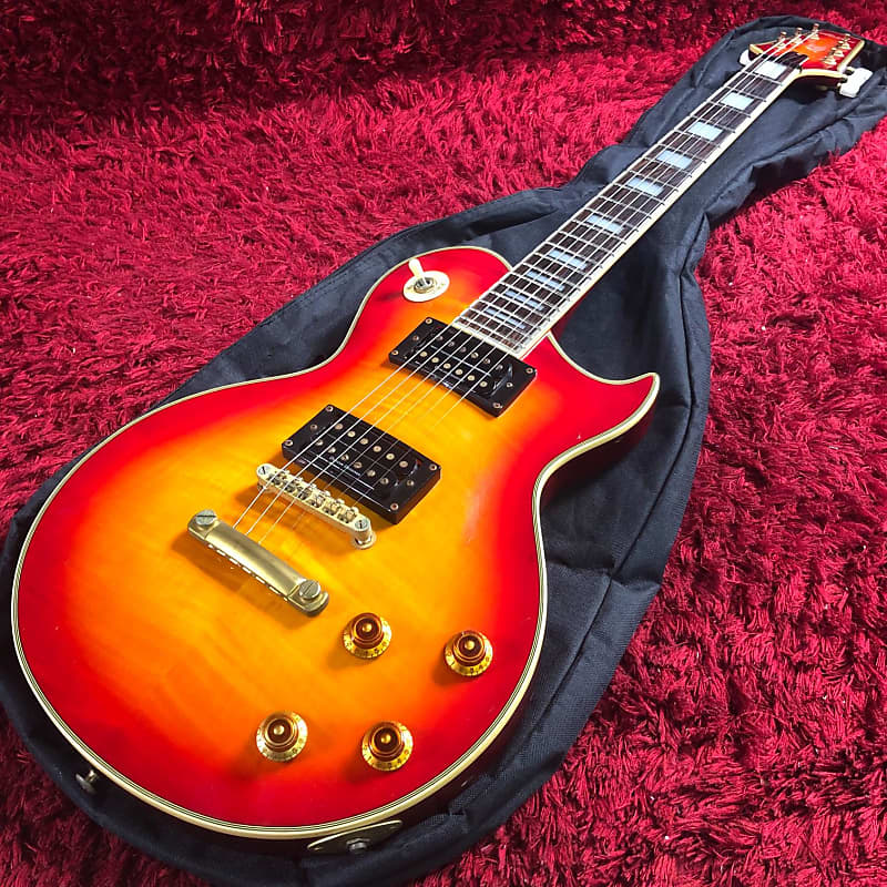 Aria Pro 2 Electric Guitar Les Paul Custom Soft Case Japan | Reverb