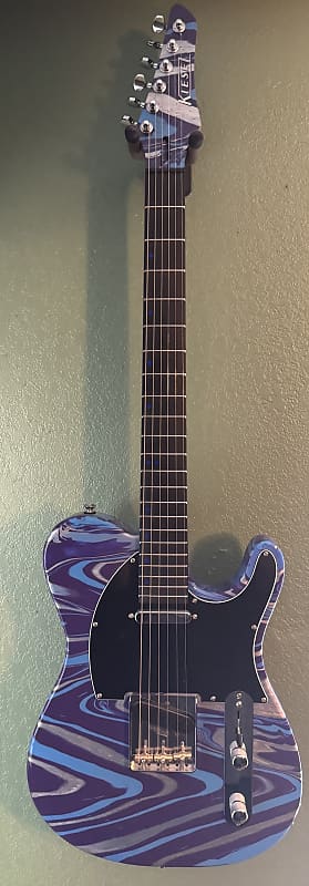 Kiesel Retro Solo 2022 - Swirl - Blue/Purple/Silver | Reverb