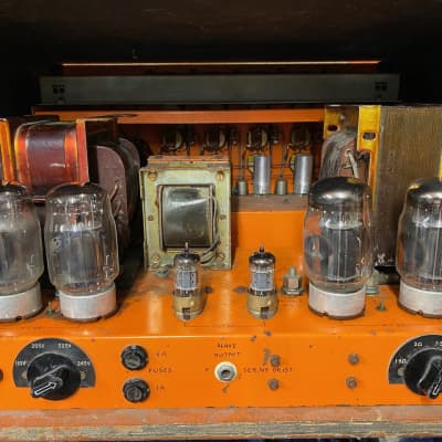 Vintage 1960s Orange Matamp 200w KT88 PA 5 Channel Mixer | Reverb