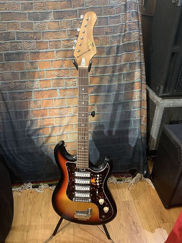 Teisco Vintage Checkmate Electric Guitar | Reverb