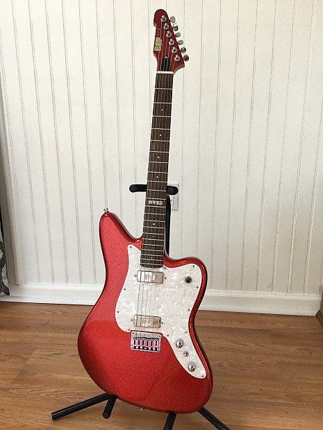 Esp Xj-6 Japan Jaguar Jazzmaster xj6 Fano Red Sparkle | Reverb