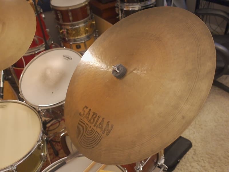 20" VINTAGE Sabian HH MELLOW Flat Ride 1840 Grams | Reverb Canada