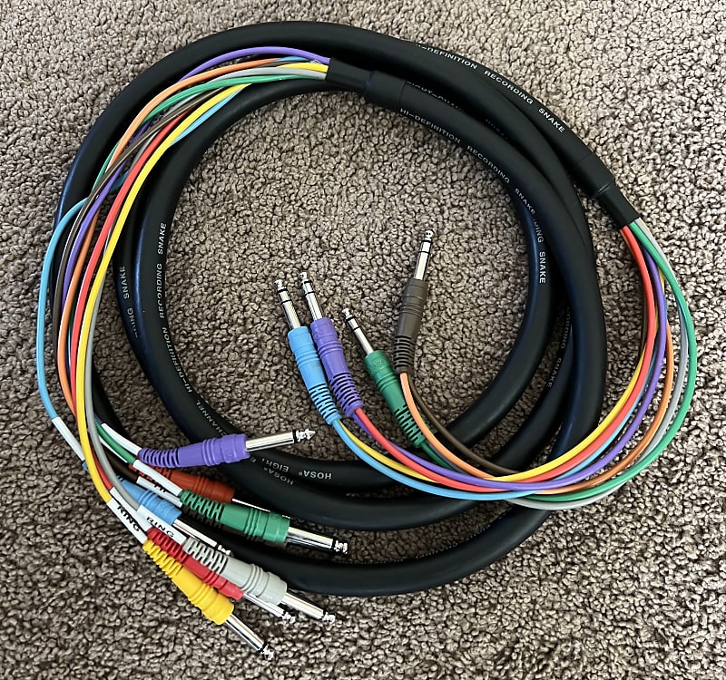 Hosa STP-803 4-channel 1/4 inch TRS to 1/4 inch TS Insert | Reverb