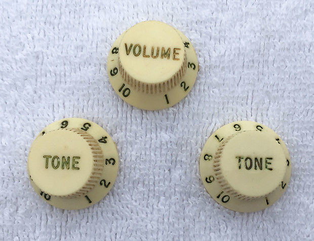 Fender Stratocaster white knobs - 1971, 1972, 1973, 1974, | Reverb