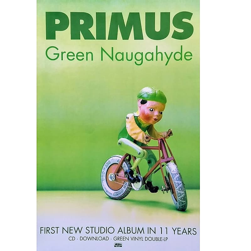 PRIMUS - Green Naugahyde Ltd Ed Rare Tour Poster! Les | Reverb