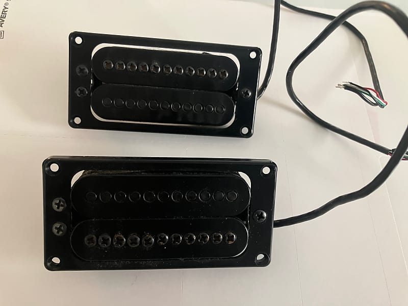 Carvin C22 J/B Electric Guitar Pickups w/ Mounting Rings | Reverb