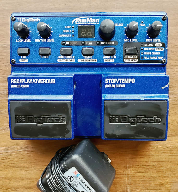 DigiTech JamMan Loop Pedal/Phrase Sampler with POWER ADAPTER | Reverb