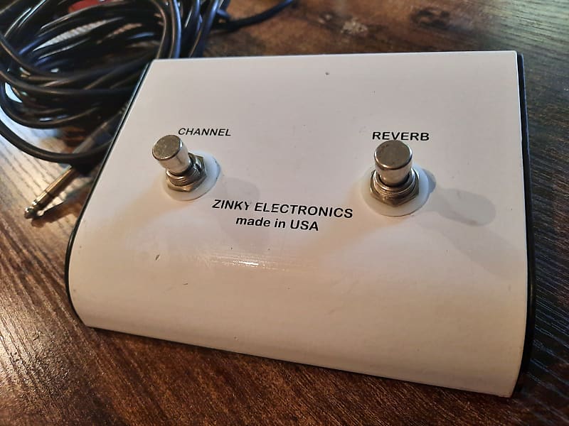 Original Zinky Electronics USA made two button footswitch | Reverb