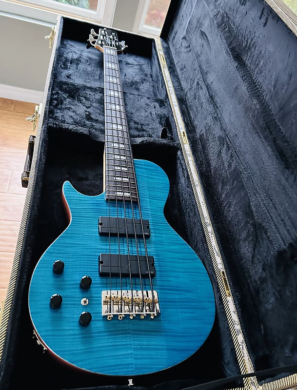 Sawtooth Heritage Series 24 fret Left-Handed Bass- Cali Blue | Reverb
