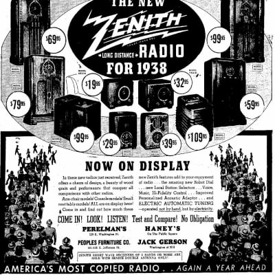 1936 Zenith Model 6-S-229 (6S229) Tombstone Radio *Make An | Reverb
