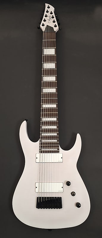Agile 9 String Electric Guitar Septor Elite 930 EB EMG White | Reverb