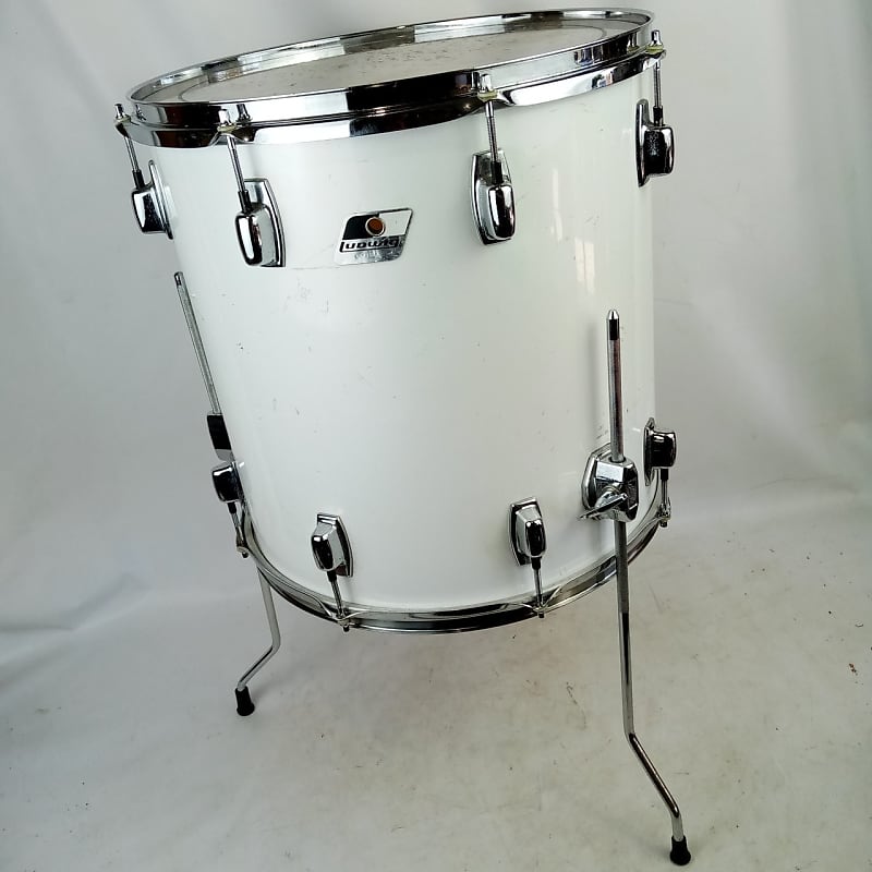 Ludwig 16x16"White Cortex Floor Tom Drum Vintage 80s | Reverb